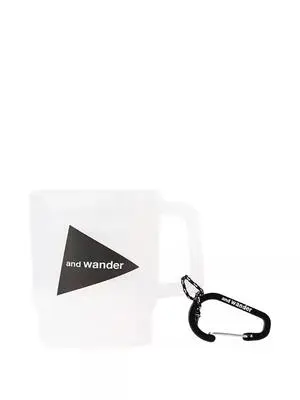 AND WANDER Logo-print Travel Mug - White