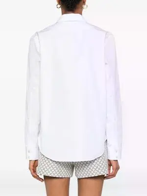 Gucci Horsebit Tie-neck Shirt - White