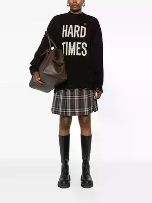 Moschino Distressed Crew-neck Sweater