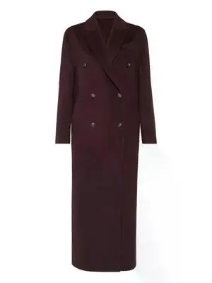 Brunello Cucinelli Double-breasted Coat - Red