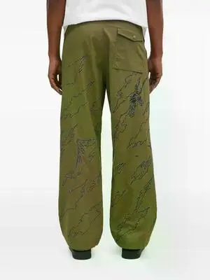 MAHARISHI Bonsai Embroidered Landscape Trousers