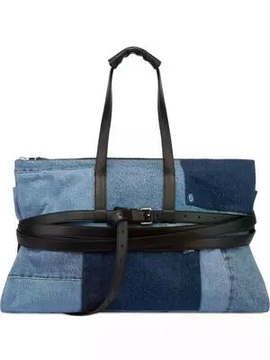 Moschino Belted Tote Bag - Blue
