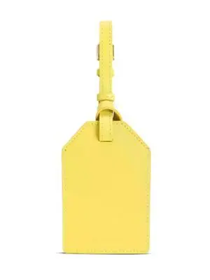 Dolce & Gabbana Padlock Leather Keychain - Yellow