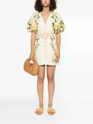 Farm Rio Garden Cascade Mini Dress