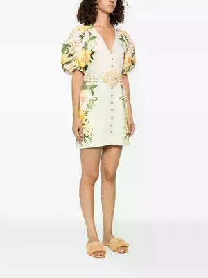 Farm Rio Garden Cascade Mini Dress
