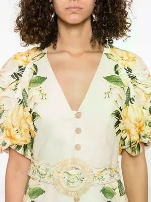 Farm Rio Garden Cascade Mini Dress