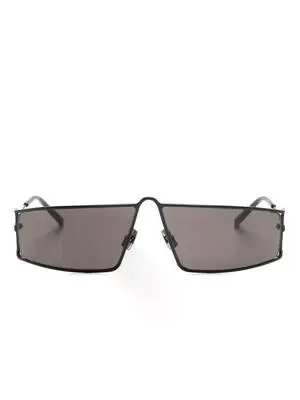 Saint Laurent Sl 606 Rectangle-frame Sunglasses - Black