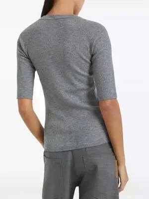 Brunello Cucinelli Ribbed Speckle-knit Top