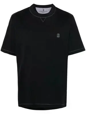 Brunello Cucinelli Contrast-stitching T-shirt