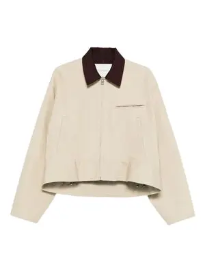 JW Anderson Curved-hem Cotton Jacket