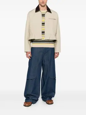 JW Anderson Curved-hem Cotton Jacket