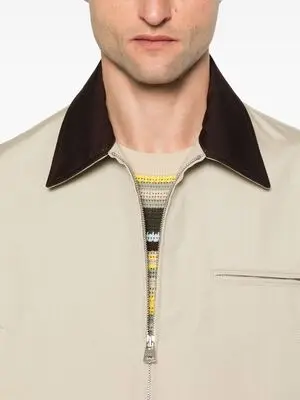 JW Anderson Curved-hem Cotton Jacket