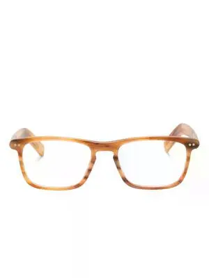 LUNOR Rectangle-frame Glasses - Brown