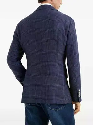 Brunello Cucinelli Check-pattern Single-breasted Blazer