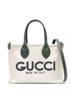 Gucci Logo-print Tote Bag - Neutrals