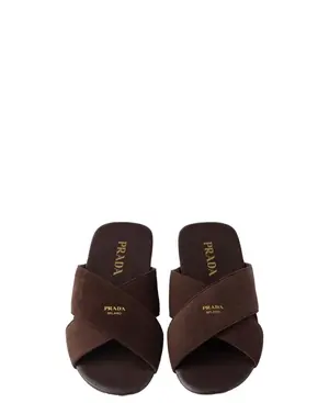 Prada Suede Slides