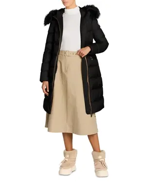 Moncler Boedic Belted Puffer Coat - Black