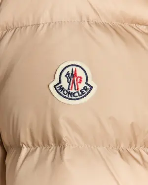 Moncler Boedic Belted Puffer Coat - Brown