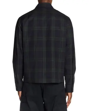 Moncler Plaid Zip-front Jacket - Black