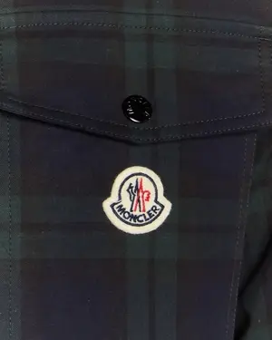 Moncler Plaid Zip-front Jacket - Black