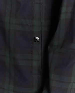Moncler Plaid Zip-front Jacket - Black
