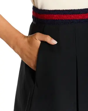 Moncler Pleated Mini Skirt - Navy