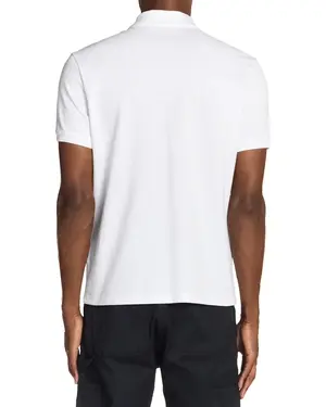 Moncler Short Sleeve Logo Polo Shirt - White