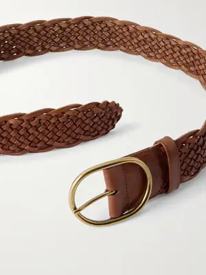 Dragon Diffusion Woven Leather Belt