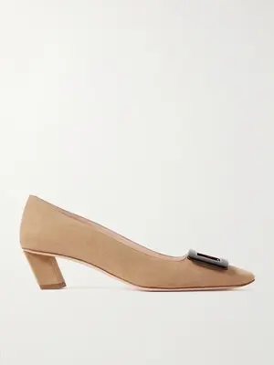 ROGER VIVIER Belle Vivier 45 Suede Pumps