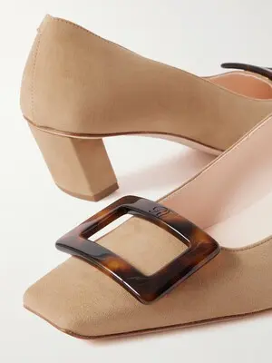 ROGER VIVIER Belle Vivier 45 Suede Pumps