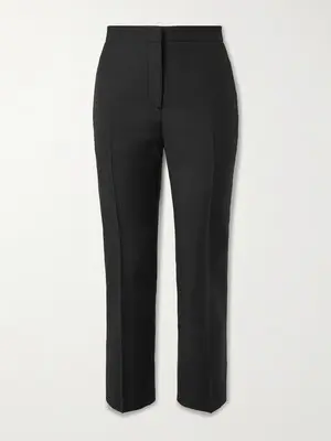 Alexander McQueen Wool And Mohair-blend Tapered Pants