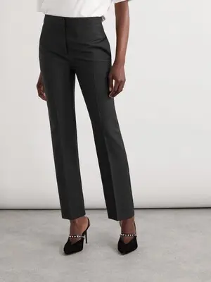 Alexander McQueen Wool And Mohair-blend Tapered Pants