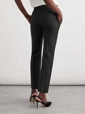 Alexander McQueen Wool And Mohair-blend Tapered Pants