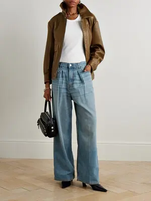HAIKURE Candy Pleated Boyfriend Jeans