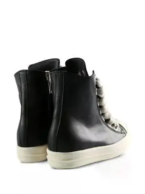 Rick Owens Leather High-top Sneakers