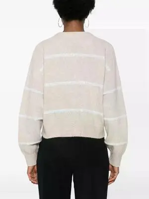 Brunello Cucinelli Striped Sequin-embellished Jumper