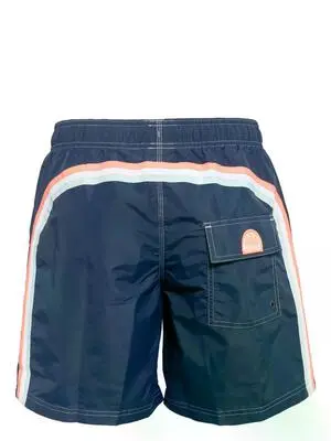 Sundek Stripe-detail Swim Shorts