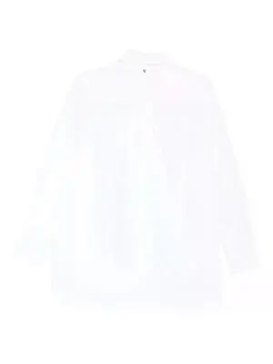 BOSS Curved-hem Cotton Shirt