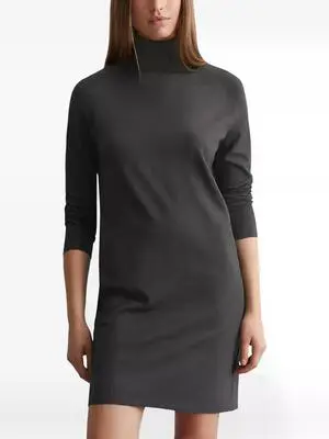 Marc O'polo Turtleneck Ribbed Mini Dress