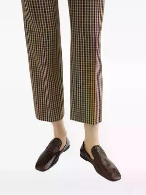 JIL SANDER Leather Loafers - Brown