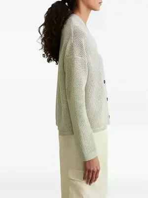 Marc O'polo Ribbed-knit Button-down Cardigan