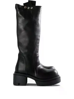 Rick Owens Silver Tone Boots For Women