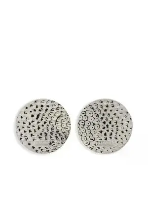 JIL SANDER Logo-engraved Stud Earrings