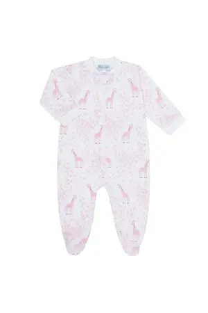 NELLAPIMA Giraffe Print Footie - Pink