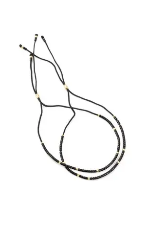 EMERSON & OLIVER Set Of Beaded Friendship Bracelets Black