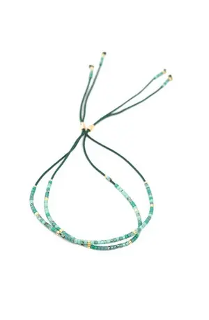 EMERSON & OLIVER Set Of Beaded Friendship Bracelets - Turquoise