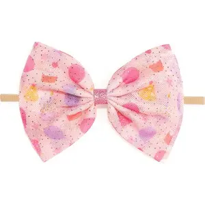 SWEET WINK Birthday Party Tulle Bow Baby Headband - Multicolor