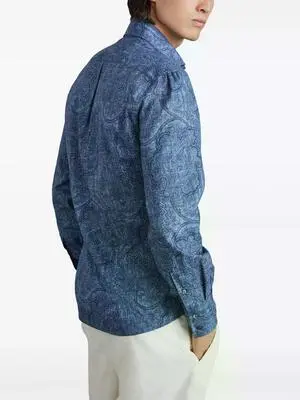 Brunello Cucinelli Patterned Jacquard Cotton Shirt