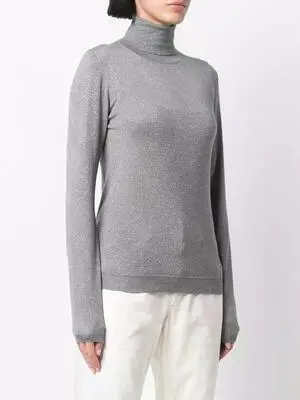 Brunello Cucinelli Roll Neck Jumper - Grey