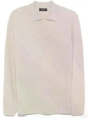 ZANONE Marl-knit Polo Shirt - Neutrals